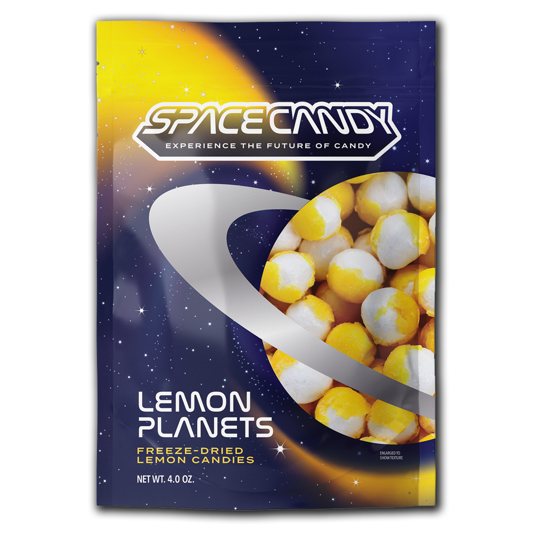 Lemon Planets - Freeze-Dried Lemon Candies | The Candy Space